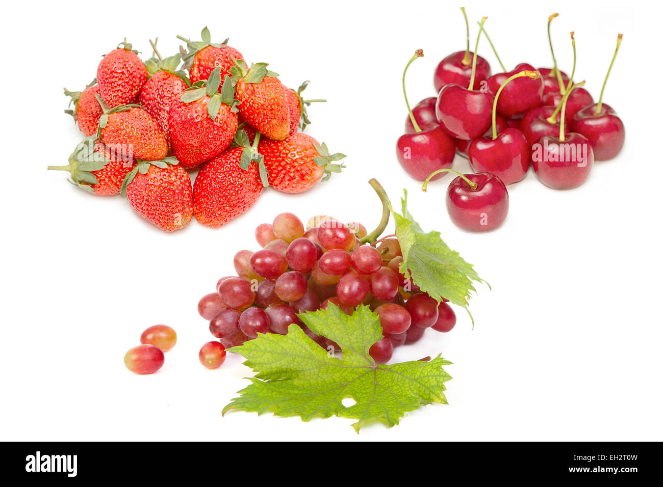group of fresh red fruit for healthy nutrition Stock Photo - Alamy