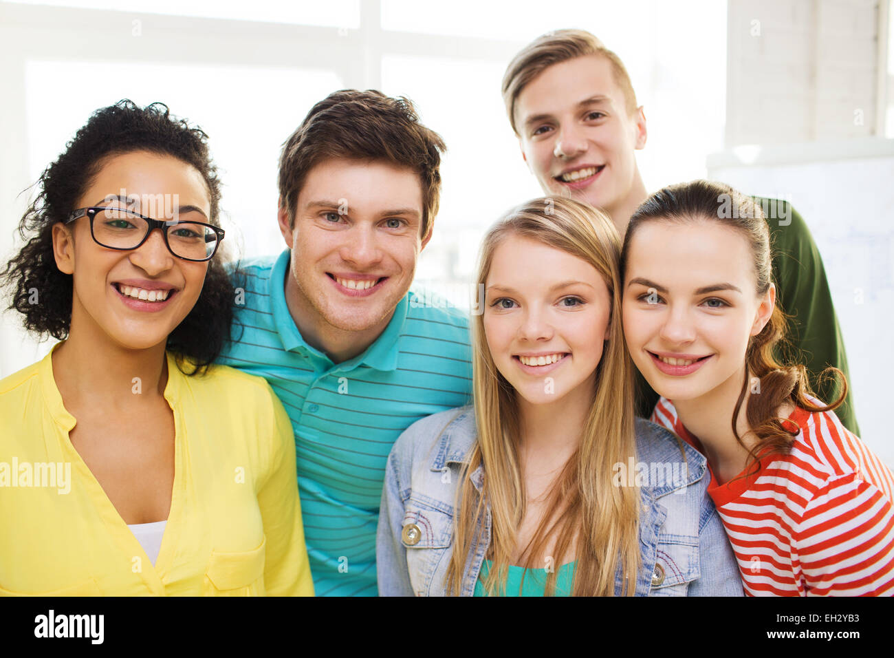 Happy smiling high teens hi-res stock photography and images - Alamy