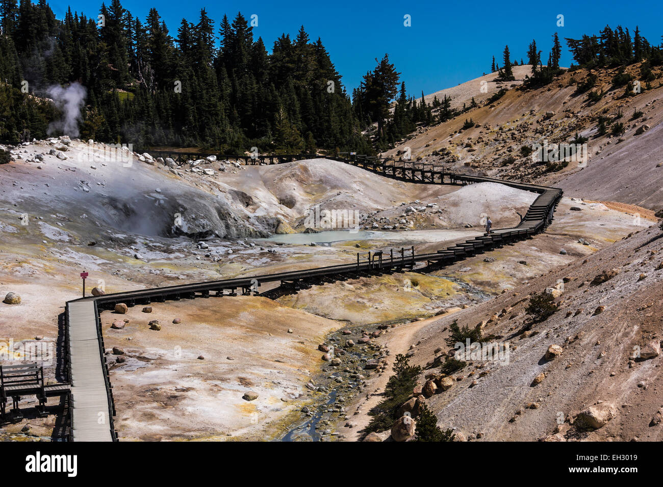 The Bumpass Hell Nature Trail includes a boardwalk that safely ...