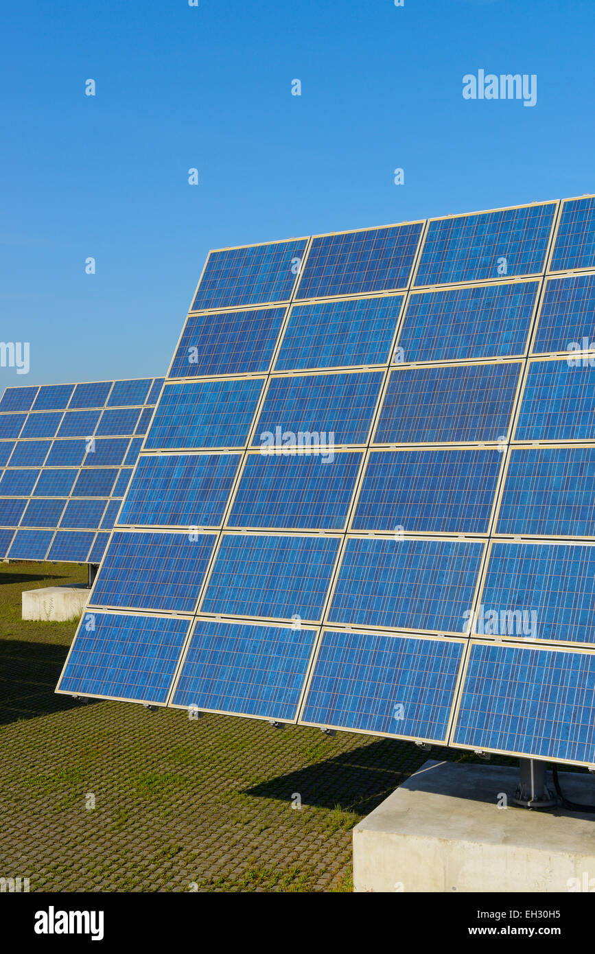 Solar Panels, Hesse, Germany Stock Photo - Alamy