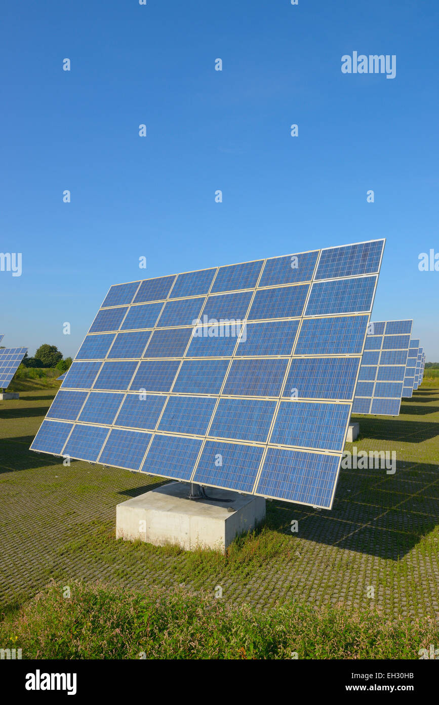Solar Panels, Hesse, Germany Stock Photo - Alamy