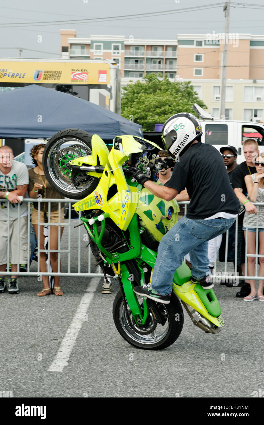 Extreme Motorcycle Stunt Performer Stock Photo - Alamy