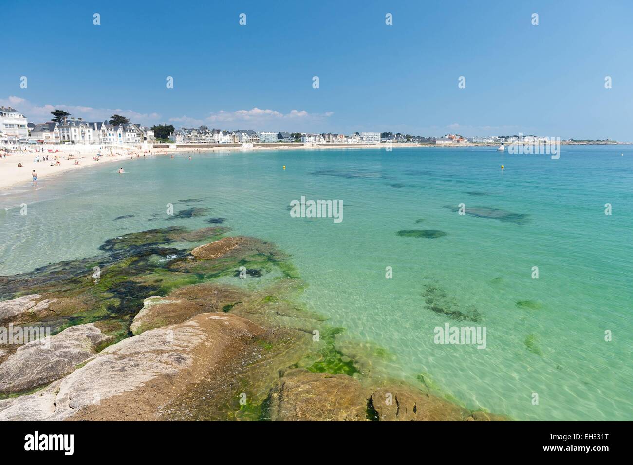 France, Morbihan, Quiberon, the main beach Stock Photo - Alamy