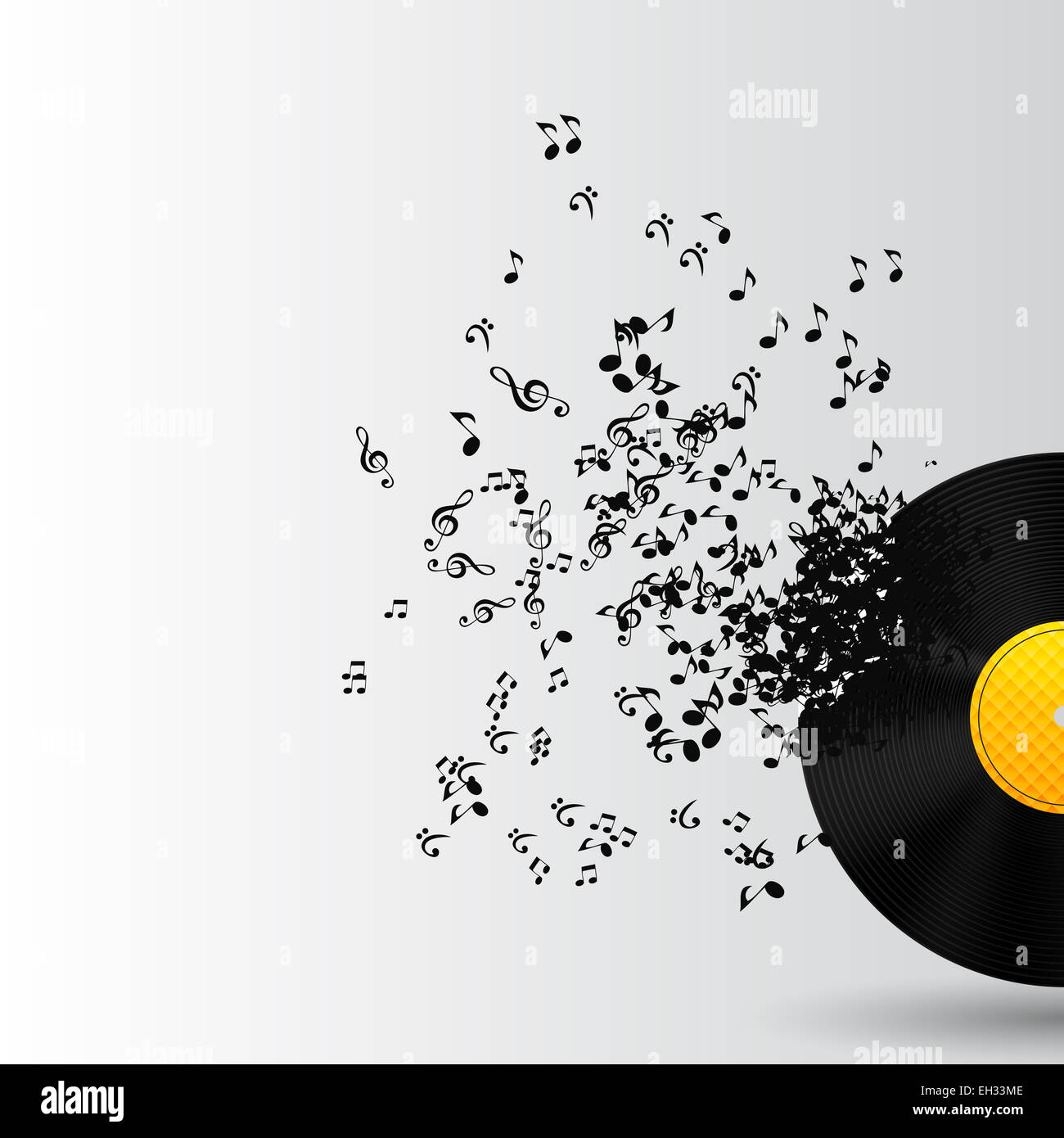 Abstract Music Background Vector Illustration for Your Design Stock ...