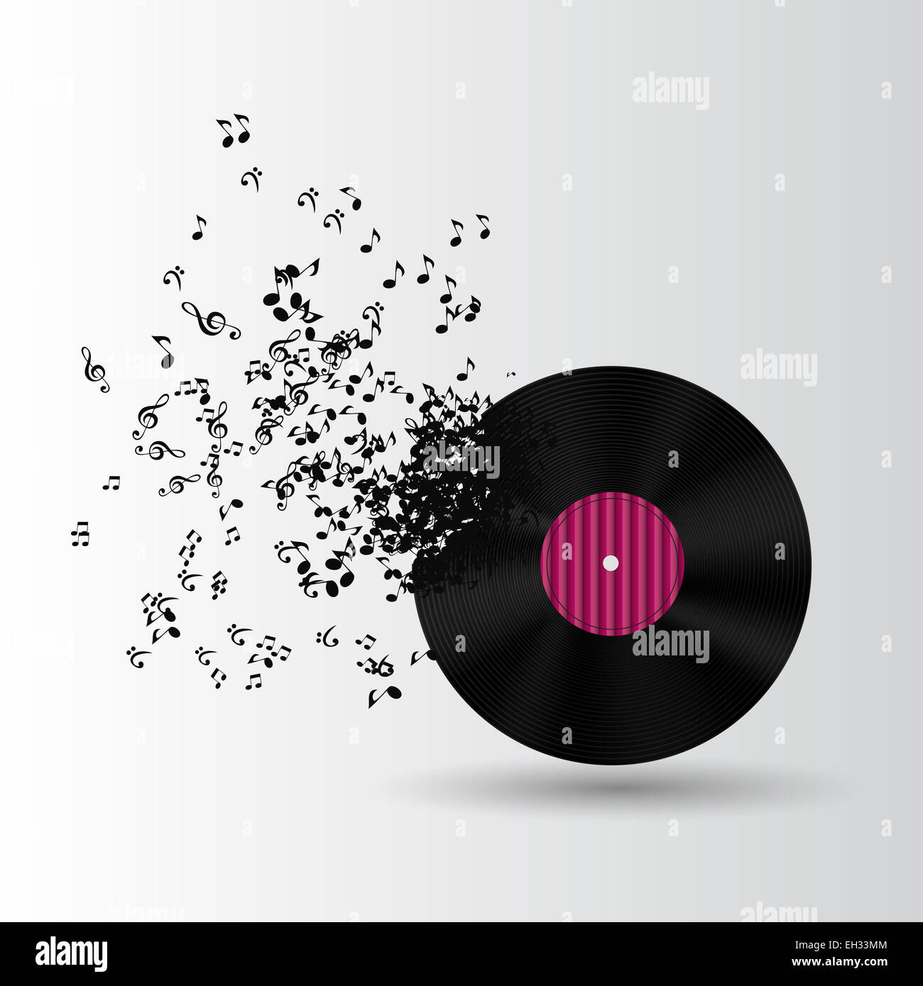 Abstract Music Background Vector Illustration for Your Design Stock ...