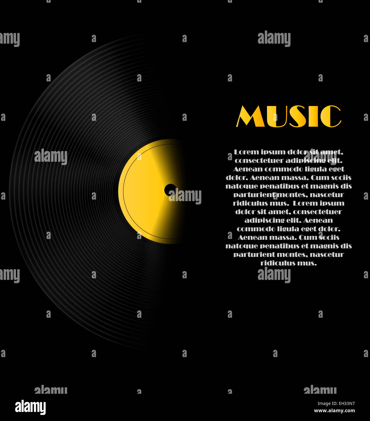 Abstract Music Background Vector Illustration for Your Design Stock ...