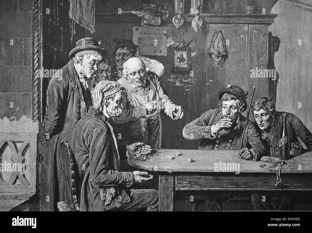 Gambling history historical Black and White Stock Photos & Images - Alamy