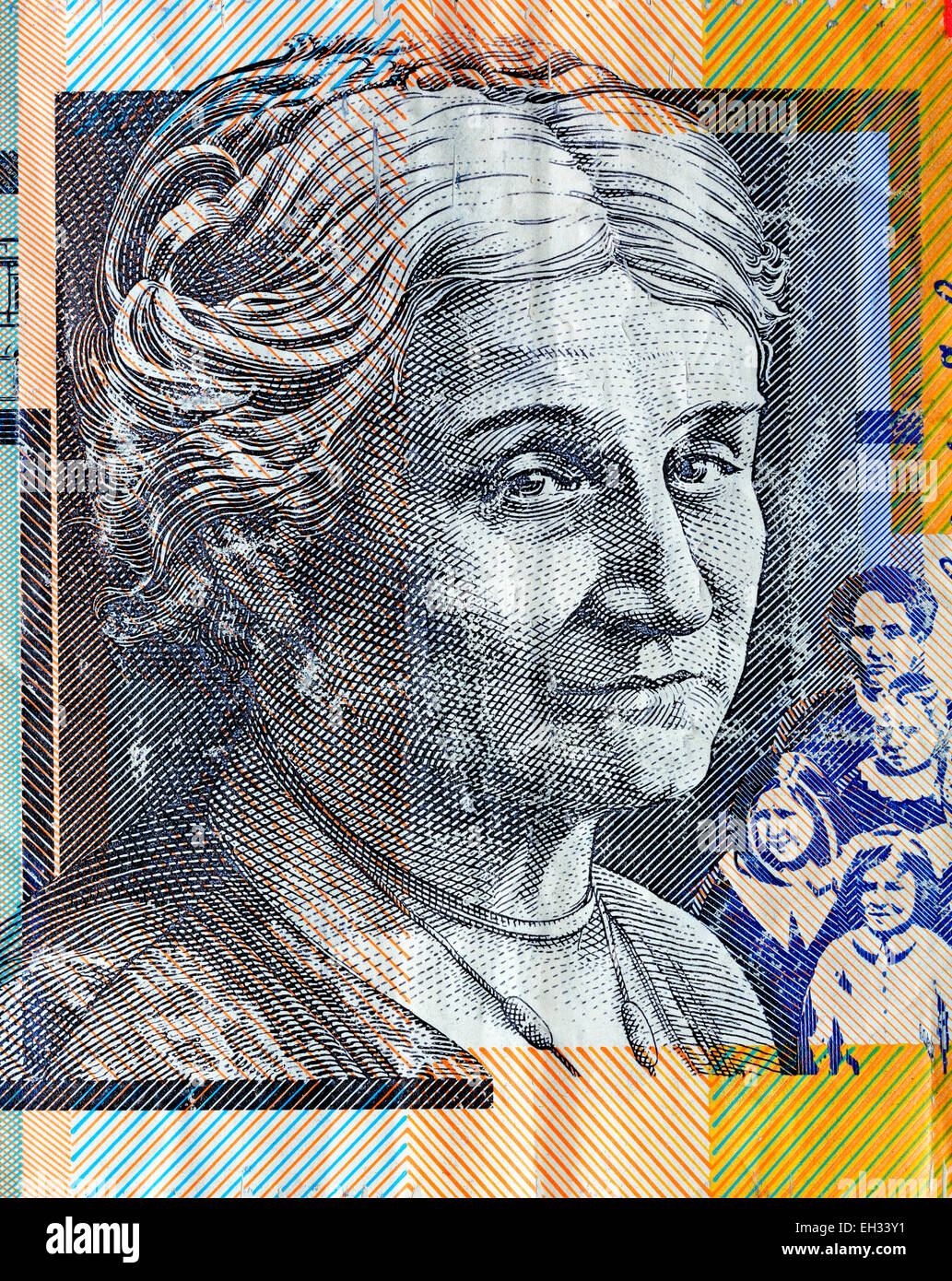 Edith Cowan from 50 dollars banknote, Australia Stock Photo - Alamy