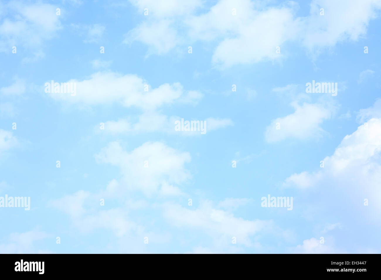 Light blue spring sky with clouds, may be used as background Stock ...