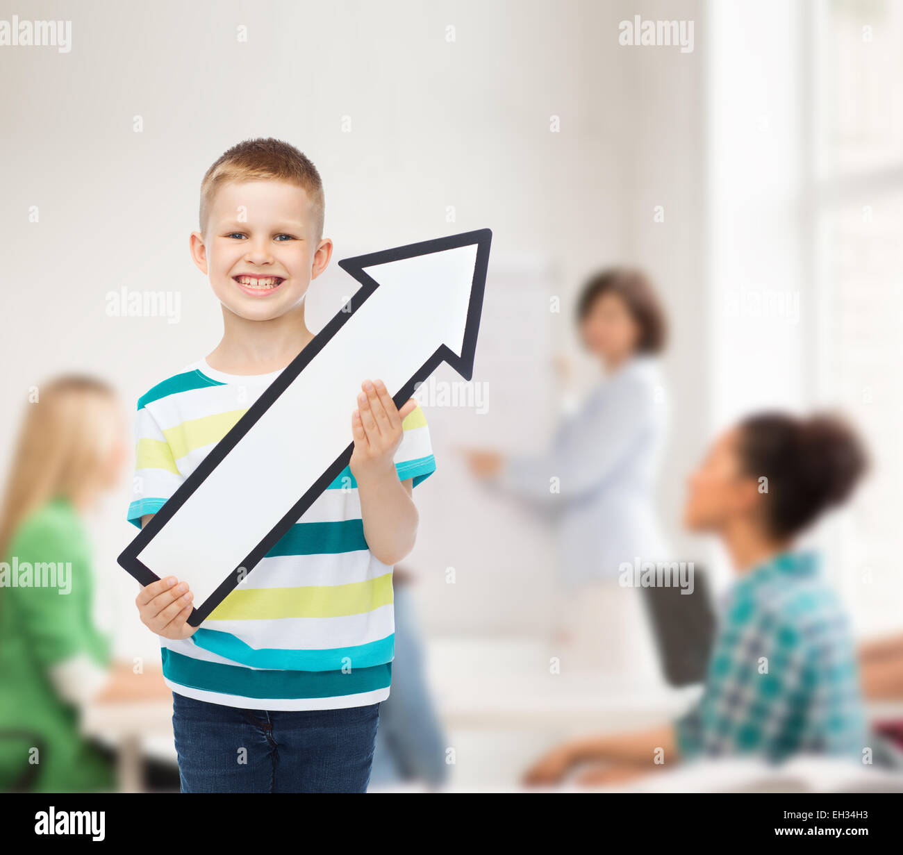Teacher pointing direction hi-res stock photography and images - Alamy