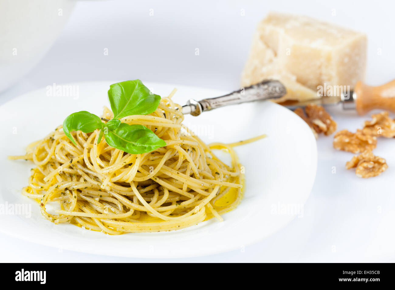 Plate With Spaghetti Stock Photo - Alamy