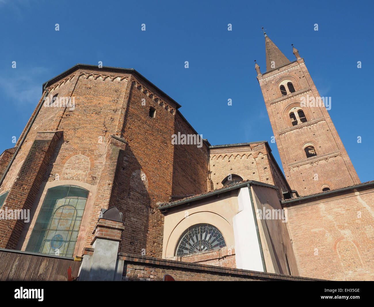 Chiesa di San Domenico gothic church in Chieri Italy Stock Photo - Alamy