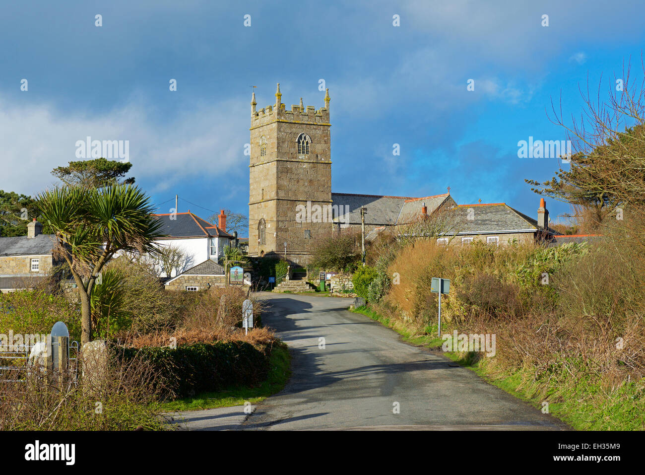 The village of Zennor, Cornwall, England UK Stock Photo - Alamy