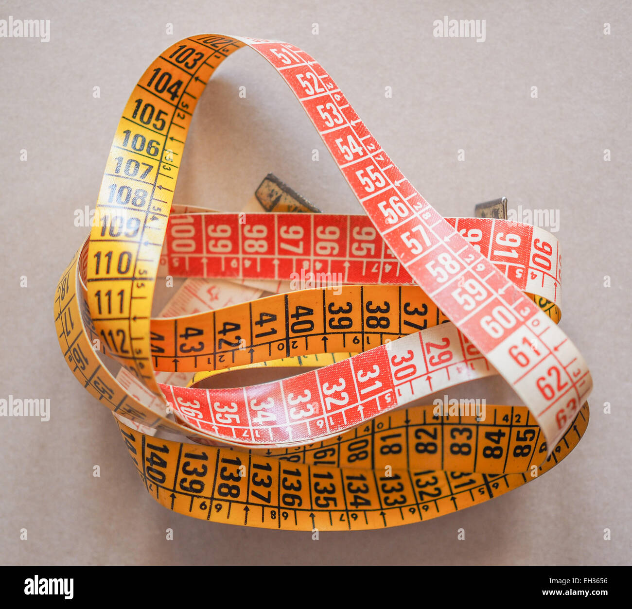 Measuring tape flexible ruler ribbon for tailoring Stock Photo - Alamy