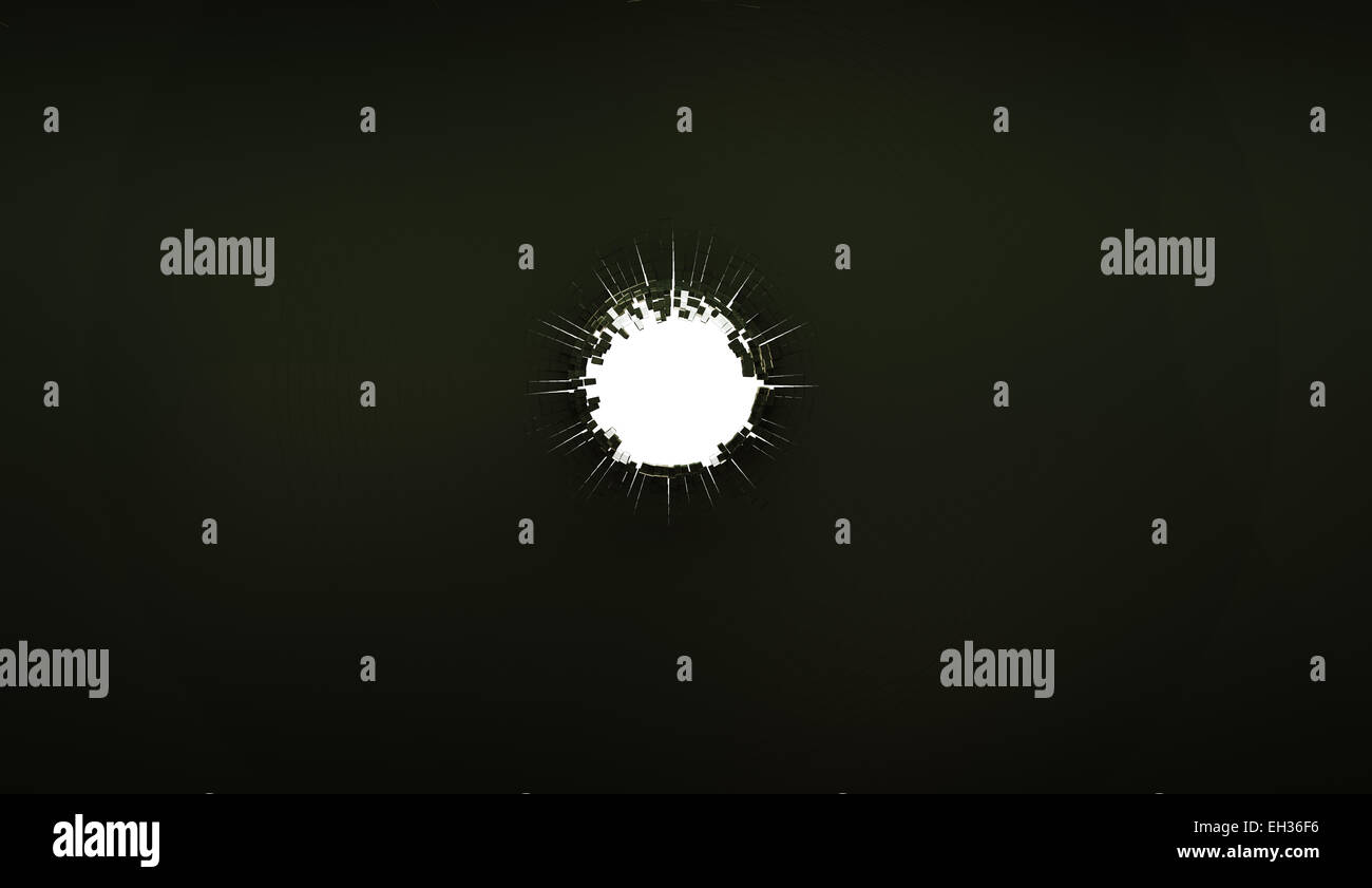 Destruction: pieces of shattered glass on white background Stock Photo ...