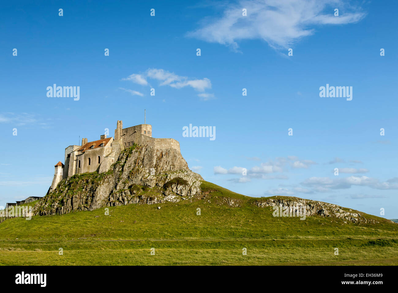 Lindisfarne Castle, Holy Island, England, United Kingdom Stock Photo ...