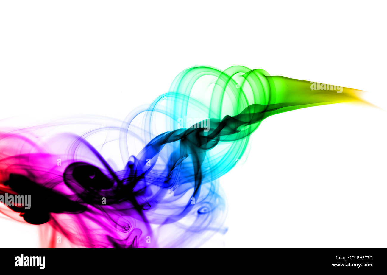 Abstract colored with gradient smoke over the white background Stock ...
