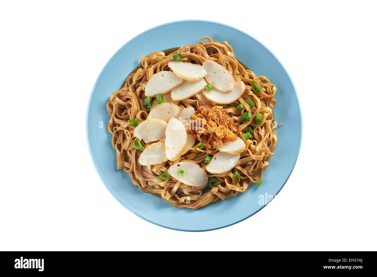Top view fried noodles Cut Out Stock Images & Pictures - Alamy