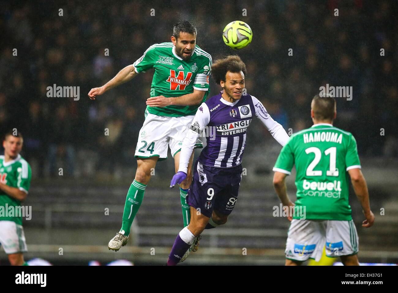 Loic Perrin/Martin Braithwaite - 28.02.2015 - Toulouse/Saint Etienne ...
