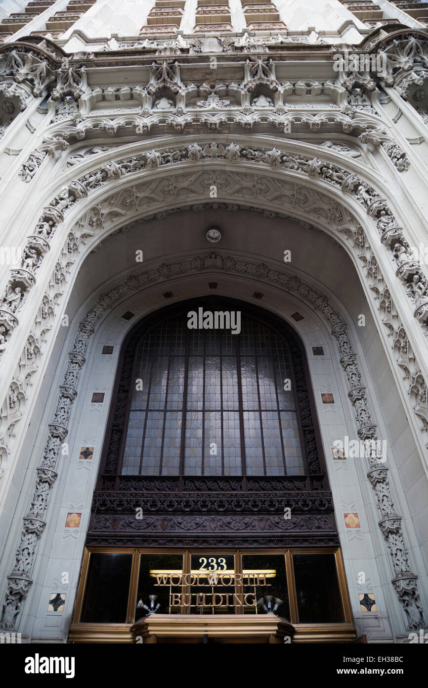 Woolworth Building, Lower Manhattan, New York City, New York, USA Stock ...