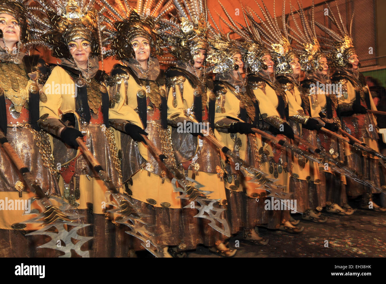 "Moors and Christians" parade during Las Fallas Festival, Valencia ...