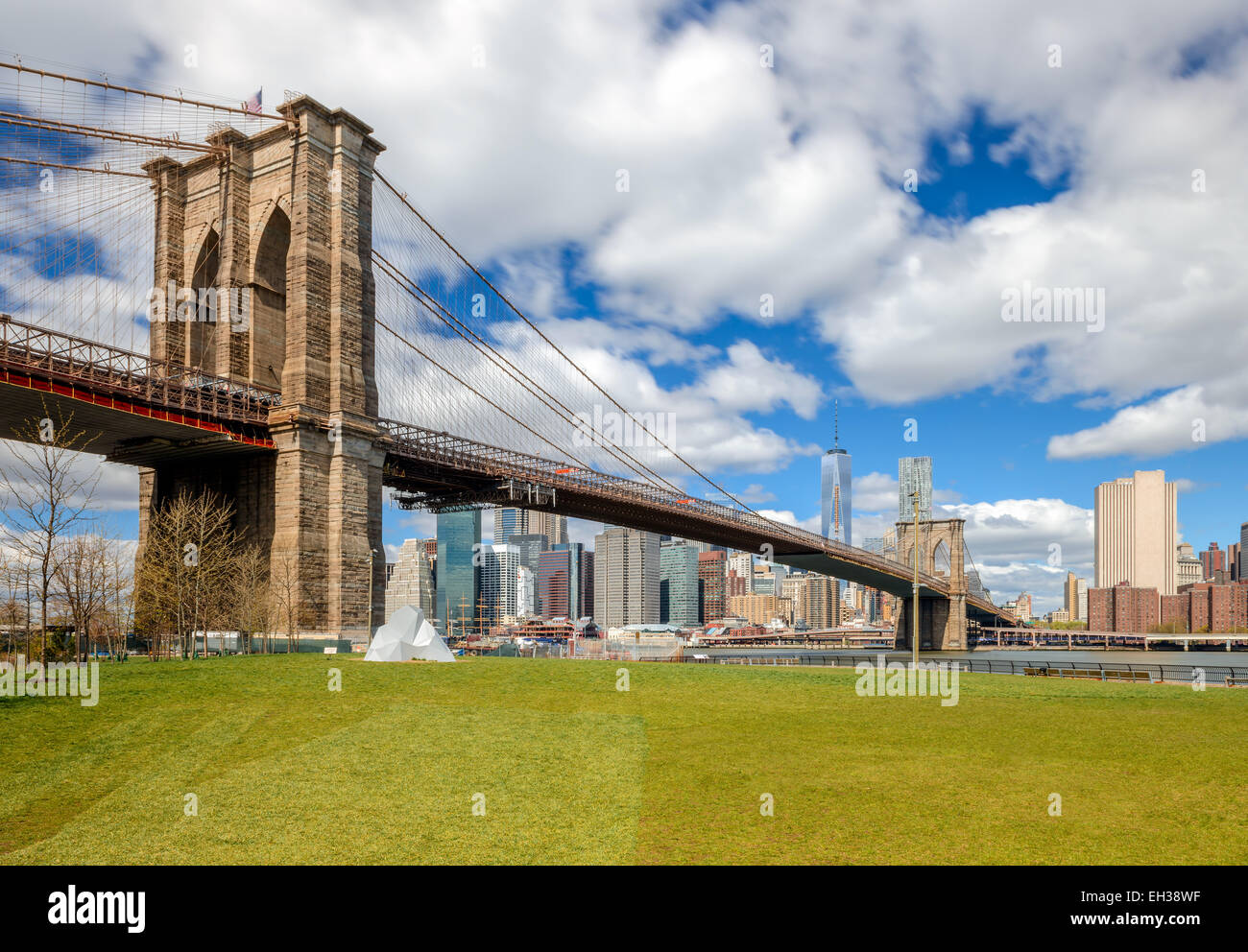 Brooklyn bridge top view hi-res stock photography and images - Alamy