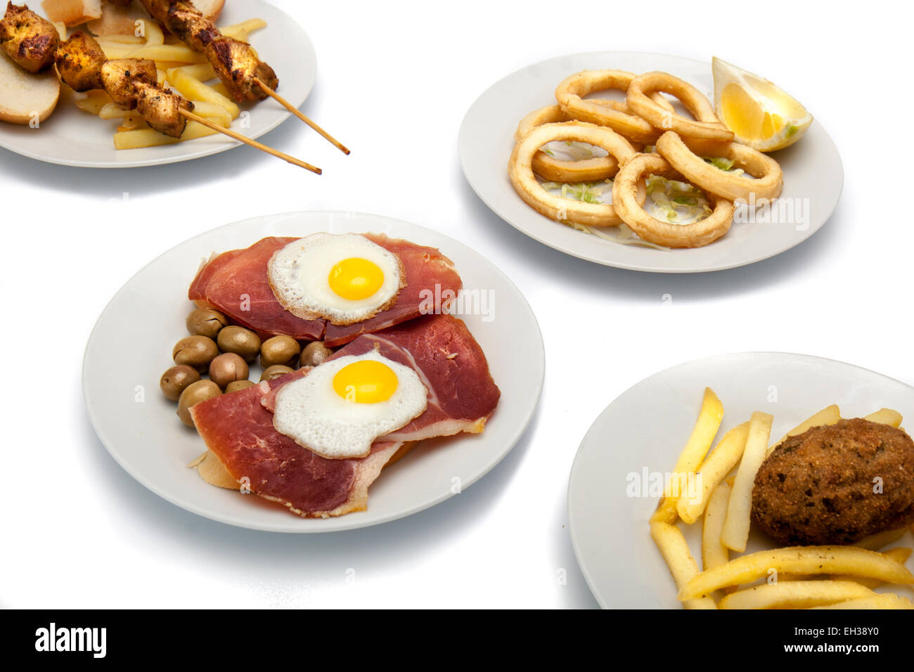 Typical Spanish food of bar Stock Photo - Alamy