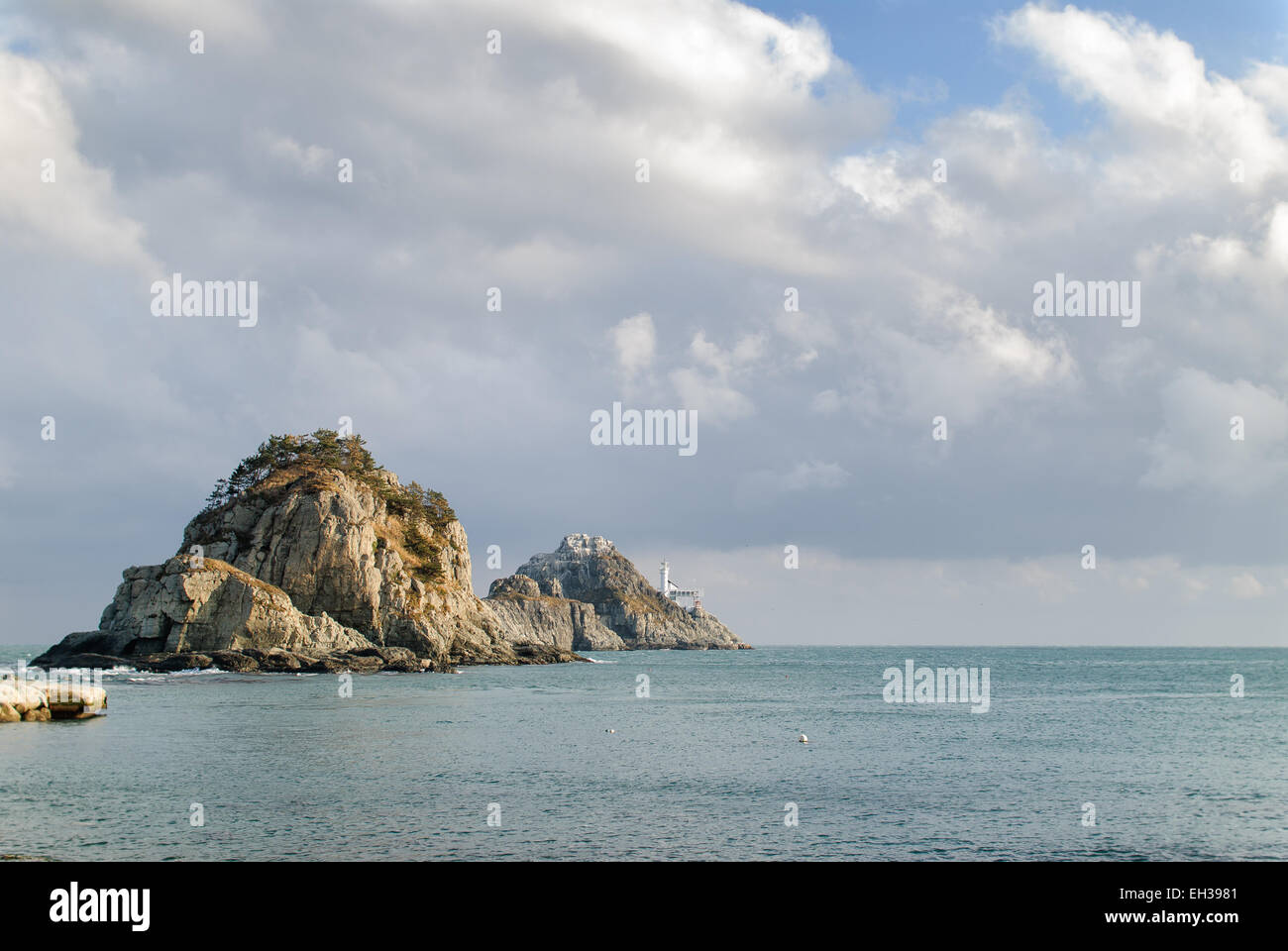 Whole view of oryukdo island in busan hi-res stock photography and ...