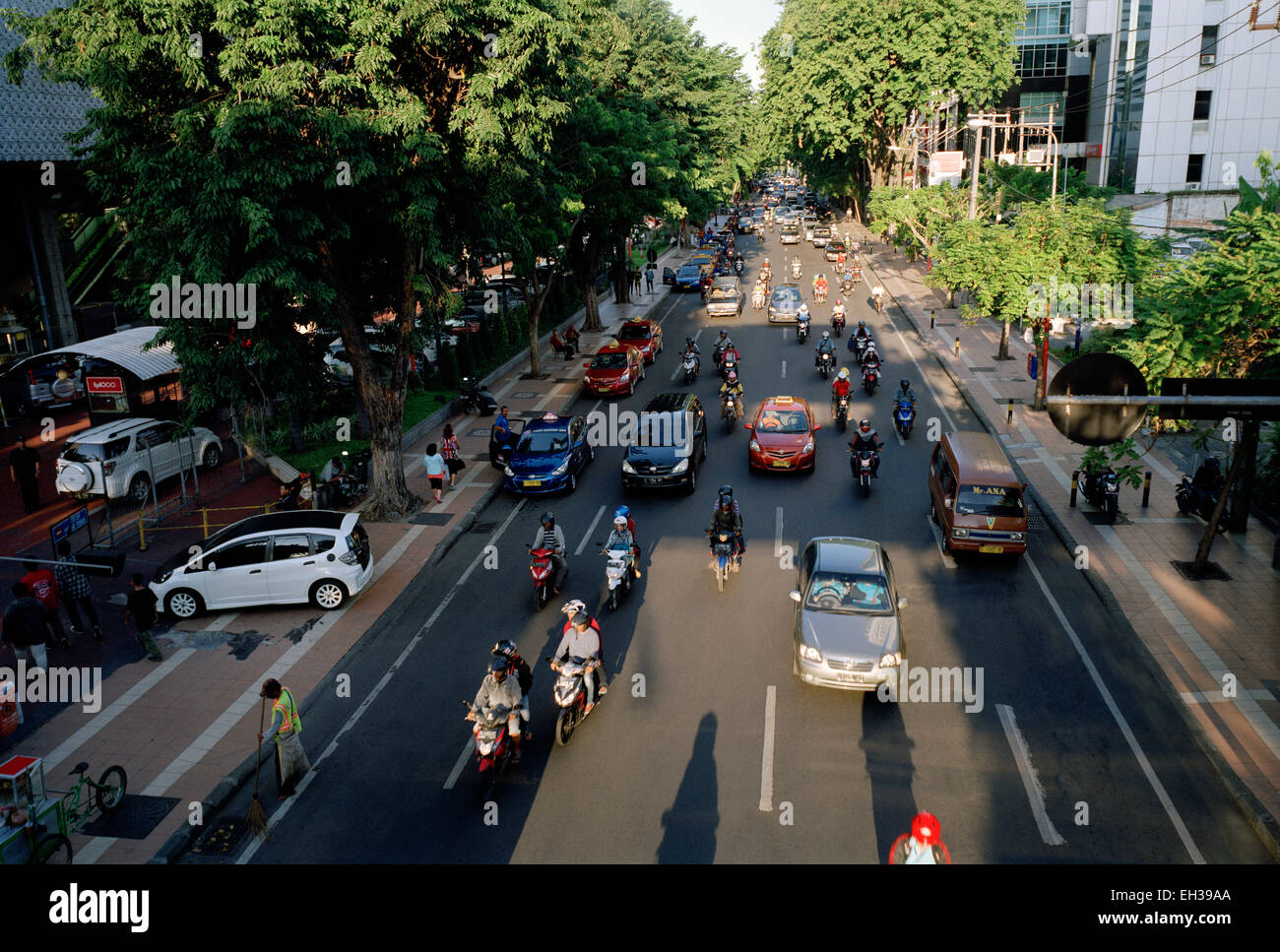 Travel Photography - Street scene of daily life in Surabaya in Java in ...