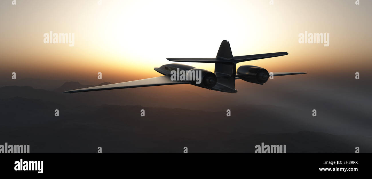 3d illustration of a prototype aircraft flying Stock Photo - Alamy