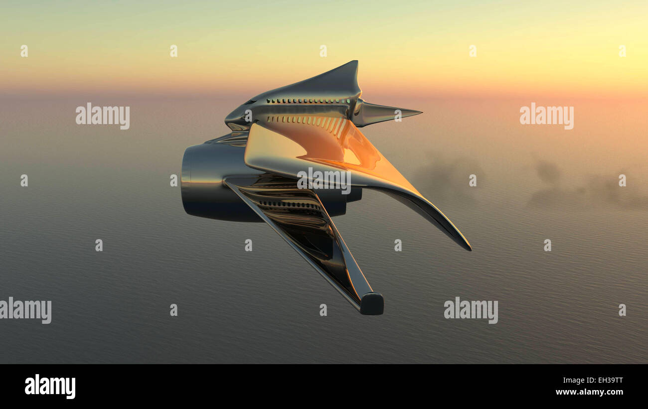 3d illustration of a prototype aircraft flying Stock Photo - Alamy