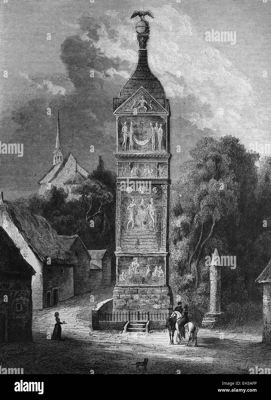 Igeler saeule column Black and White Stock Photos & Images - Alamy