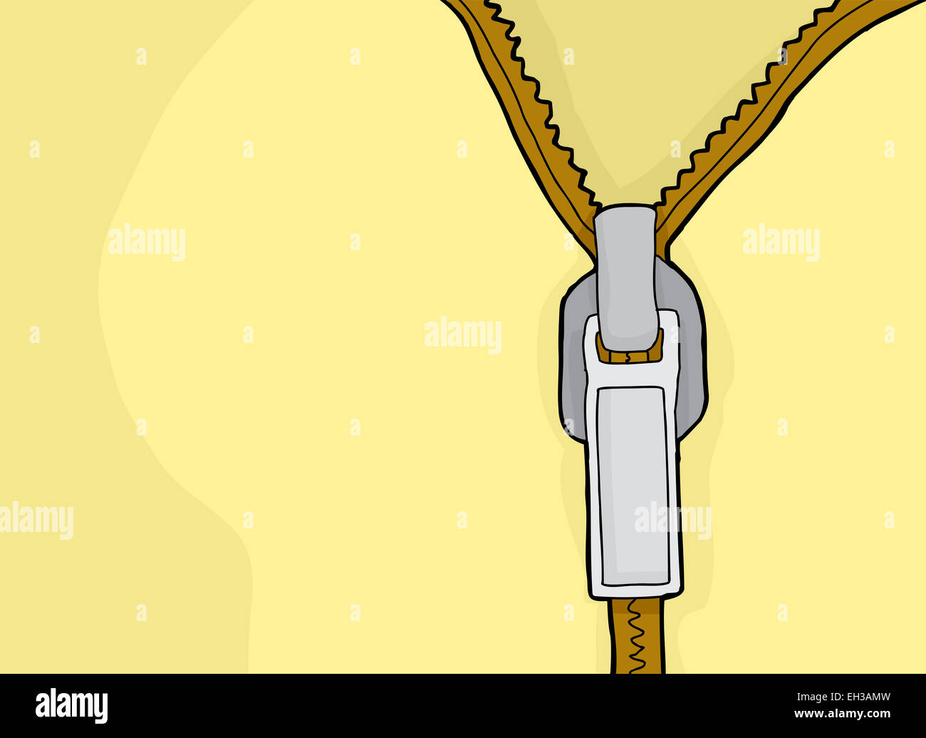 Open zipper cartoon hi-res stock photography and images - Alamy