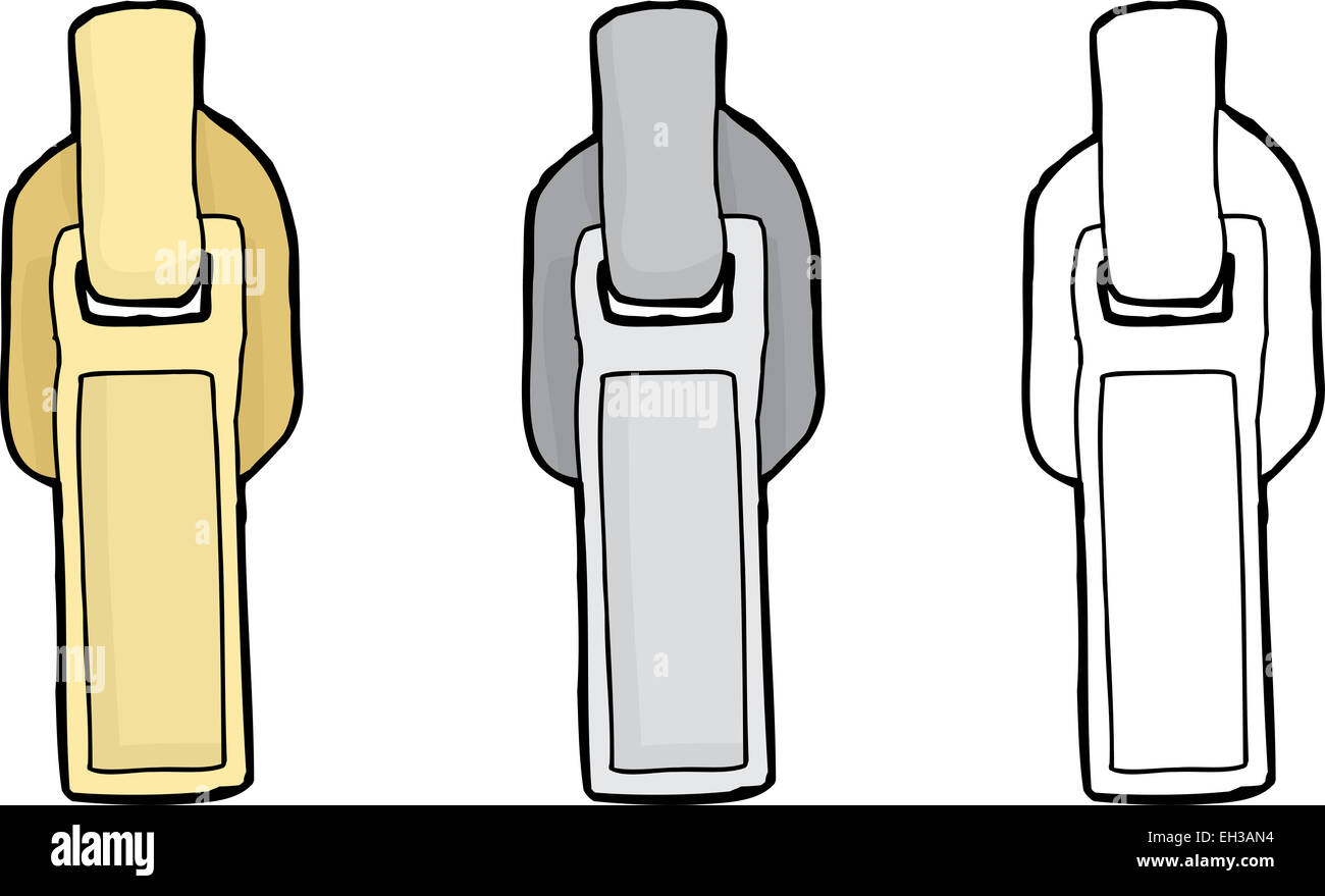 Set of various isolated rectangular zipper parts Stock Photo - Alamy