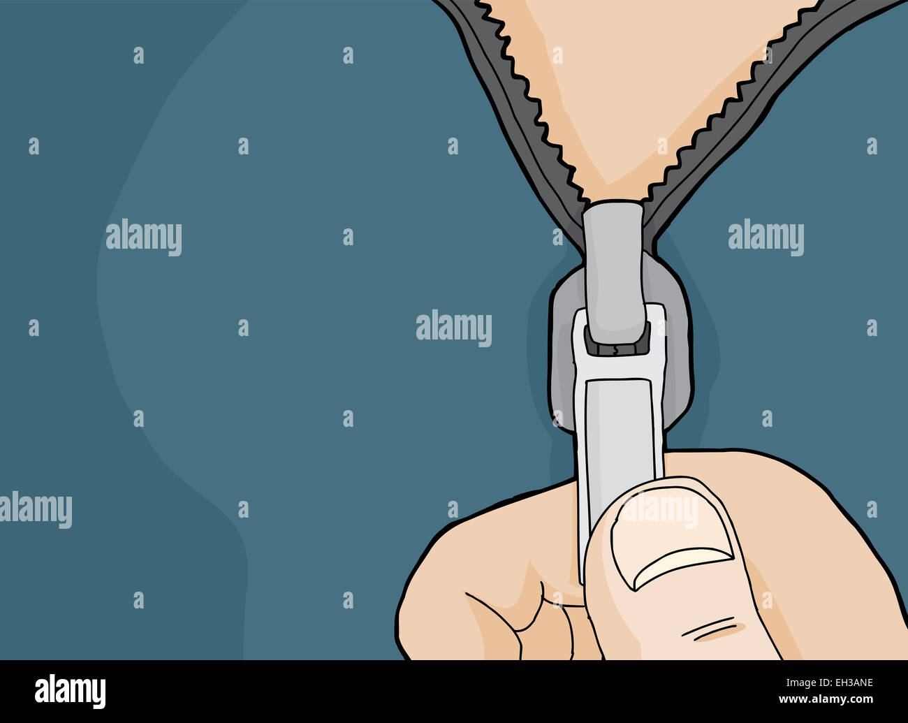 Cartoon illustration zipper clip art hi-res stock photography and ...