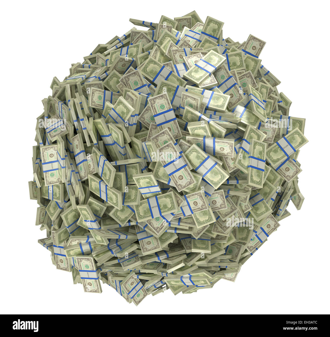 100 dollar bill bundles hi-res stock photography and images - Alamy