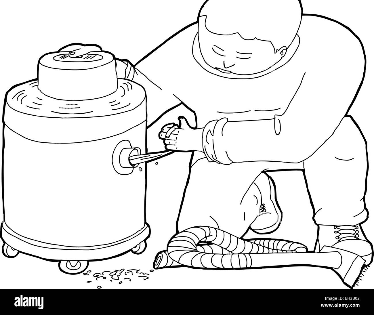 Janitor Coloring Pages
