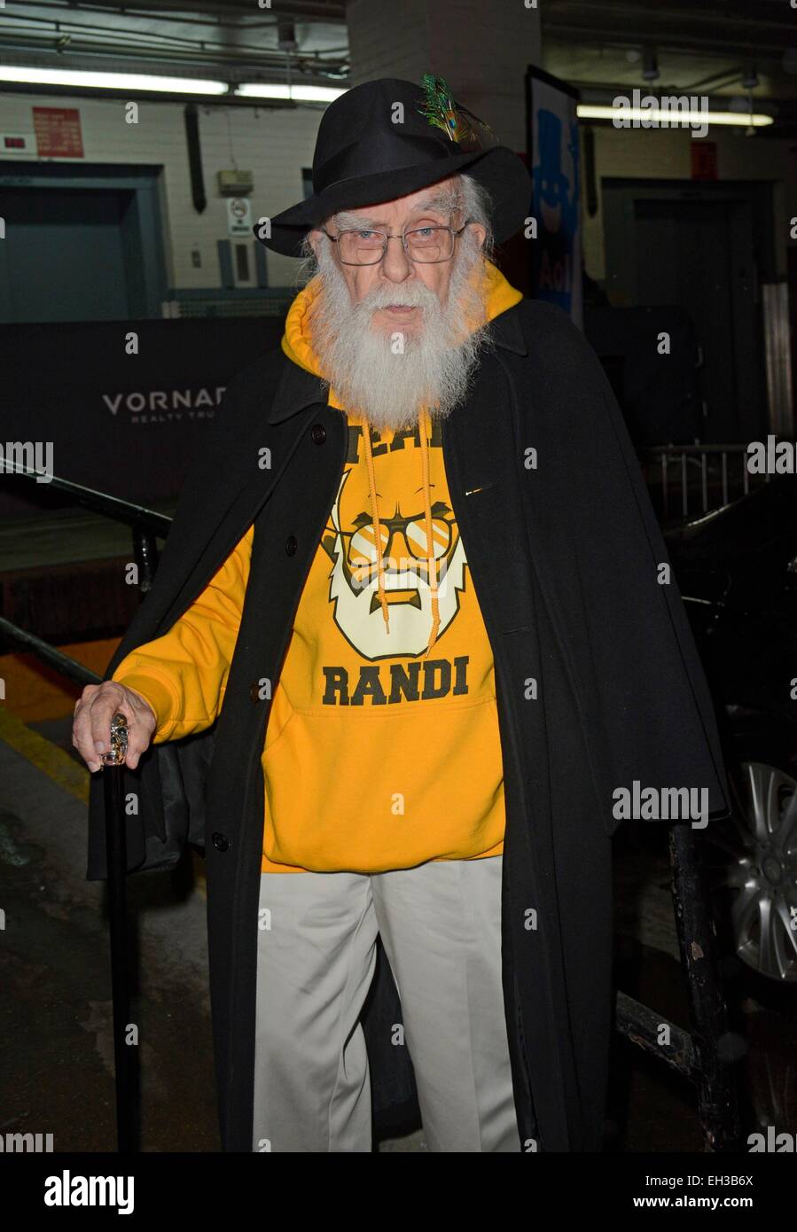 New York, NY, USA. 5th Mar, 2015. James Randi, the Amazing Randi out ...