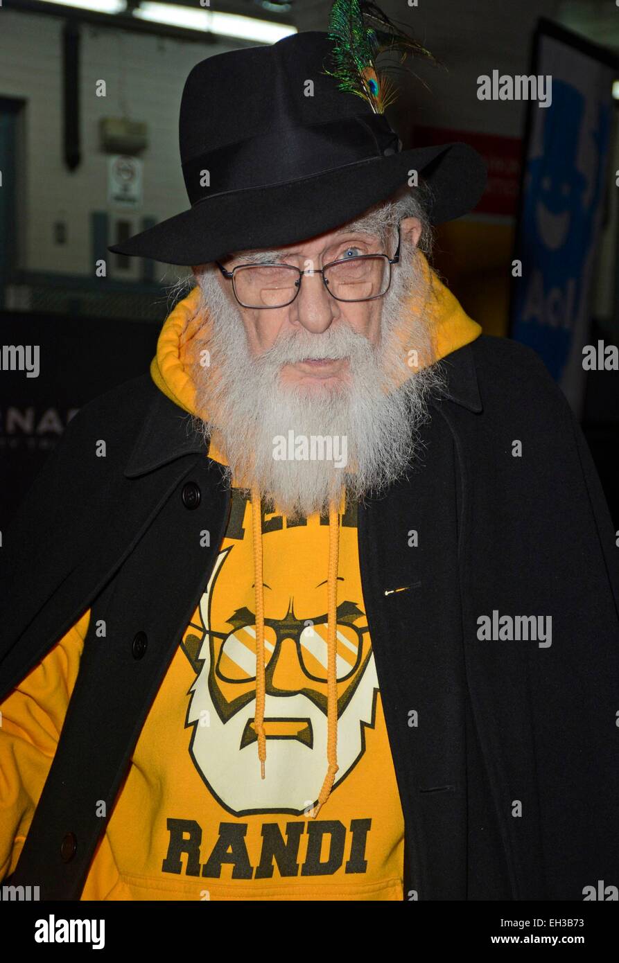New York, NY, USA. 5th Mar, 2015. James Randi, the Amazing Randi out ...