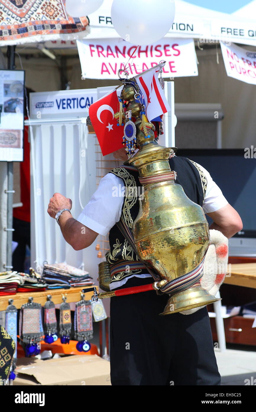 Senior Turkish male at Turkish festival in Docklands, Melbourne ...
