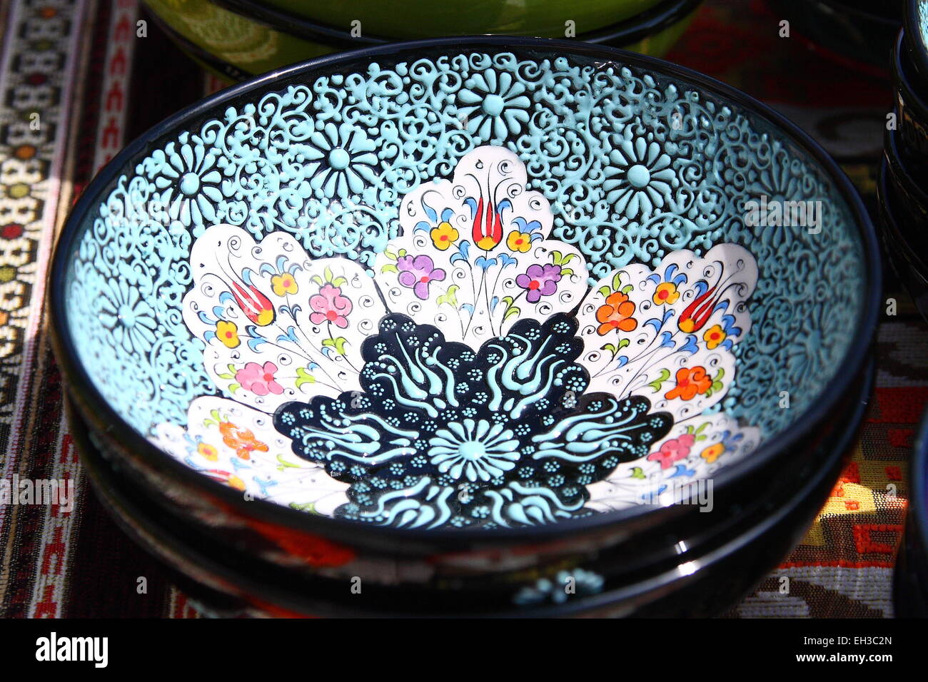 Turkish ceramic plates hi-res stock photography and images - Alamy