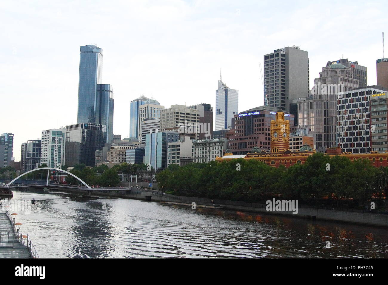 Melbourne towers flinders hi-res stock photography and images - Alamy