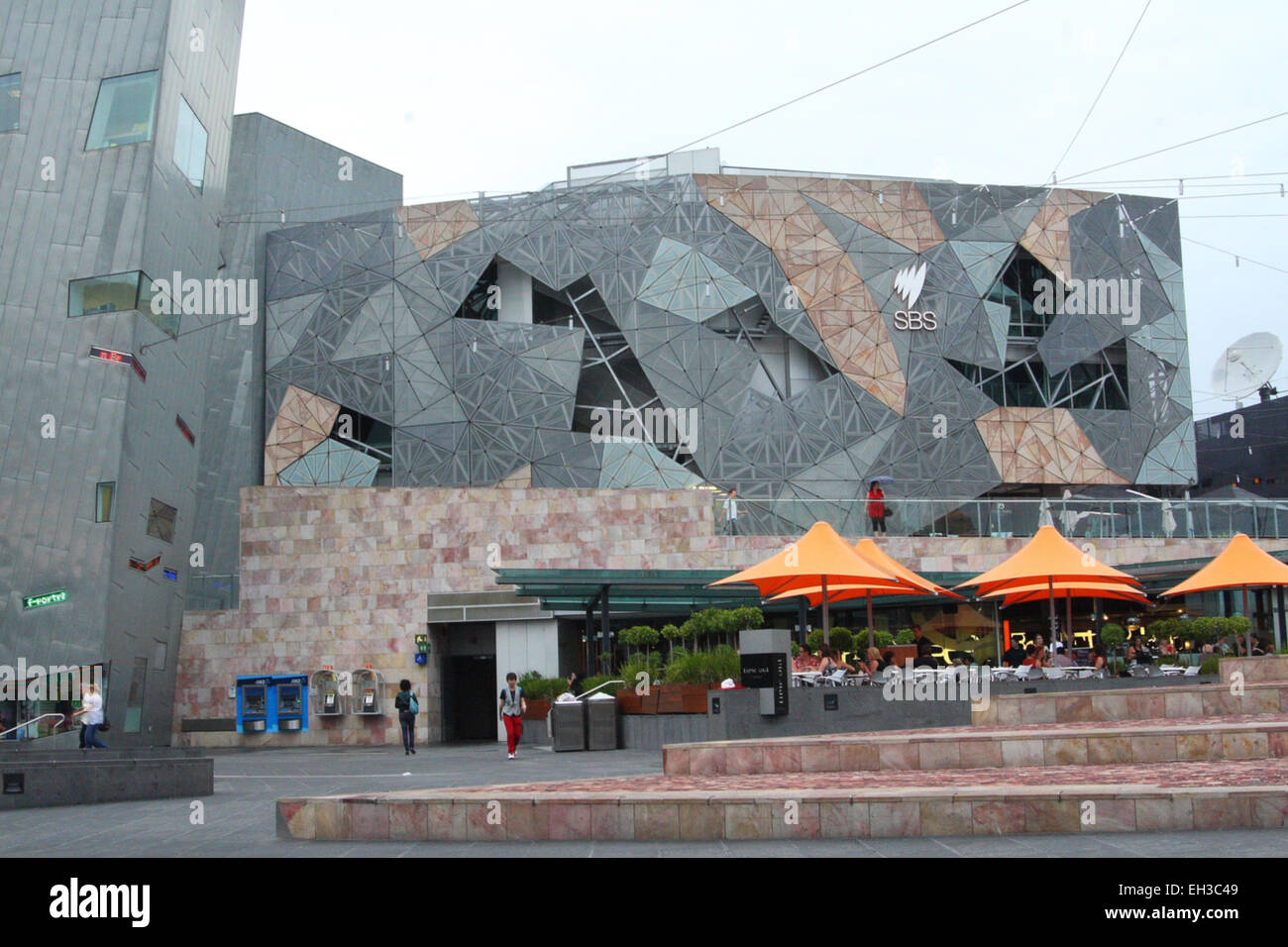 Federation square Melbourne Australia Stock Photo - Alamy