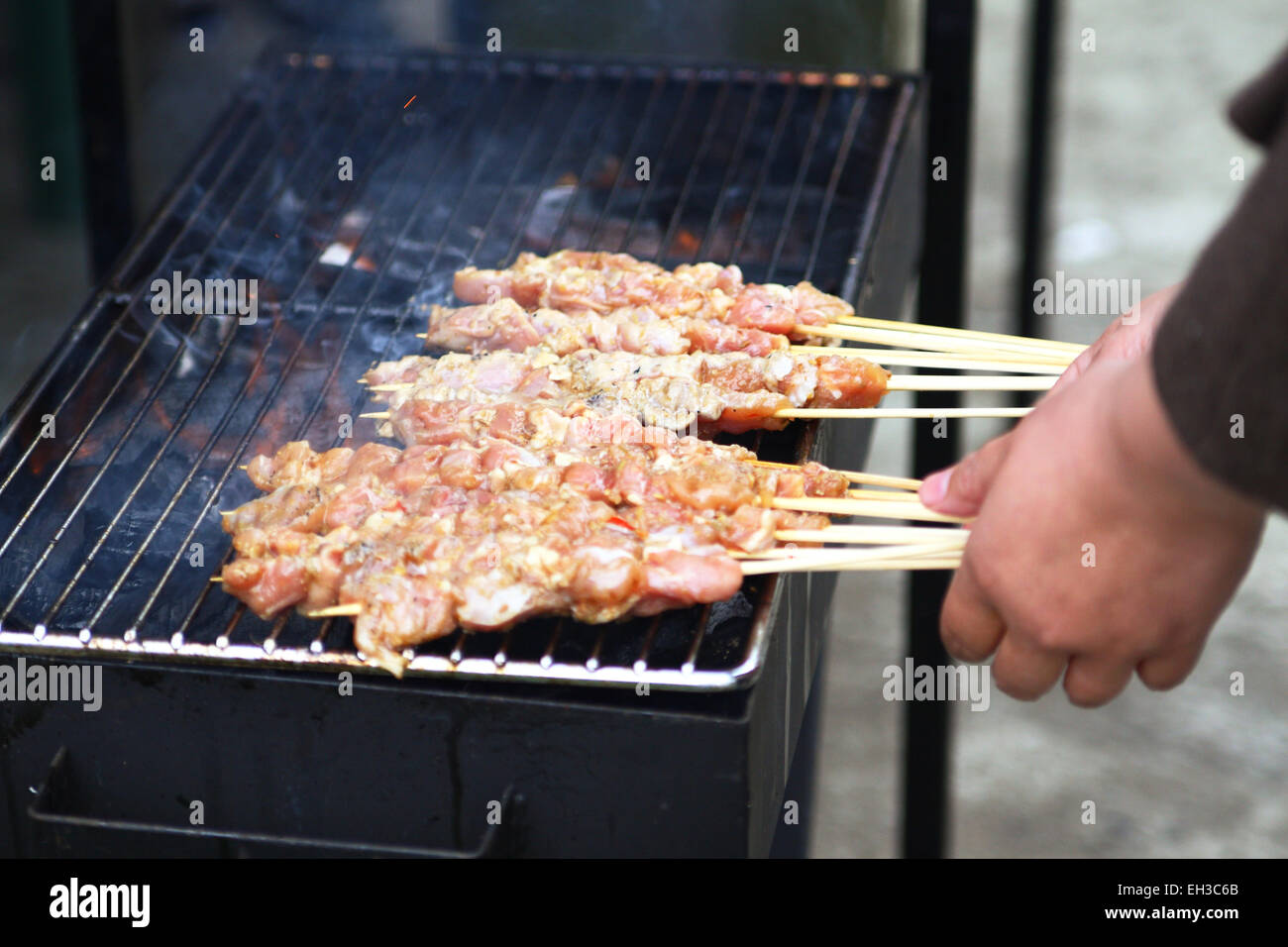 Spicy beef satay hi-res stock photography and images - Alamy