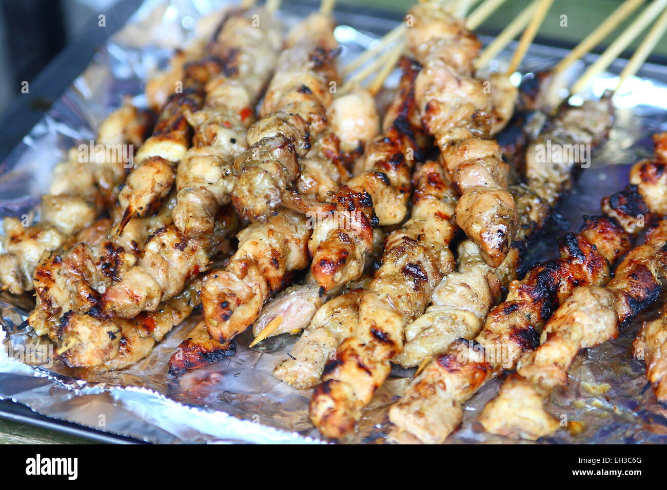 Bbq satay chicken hi-res stock photography and images - Alamy