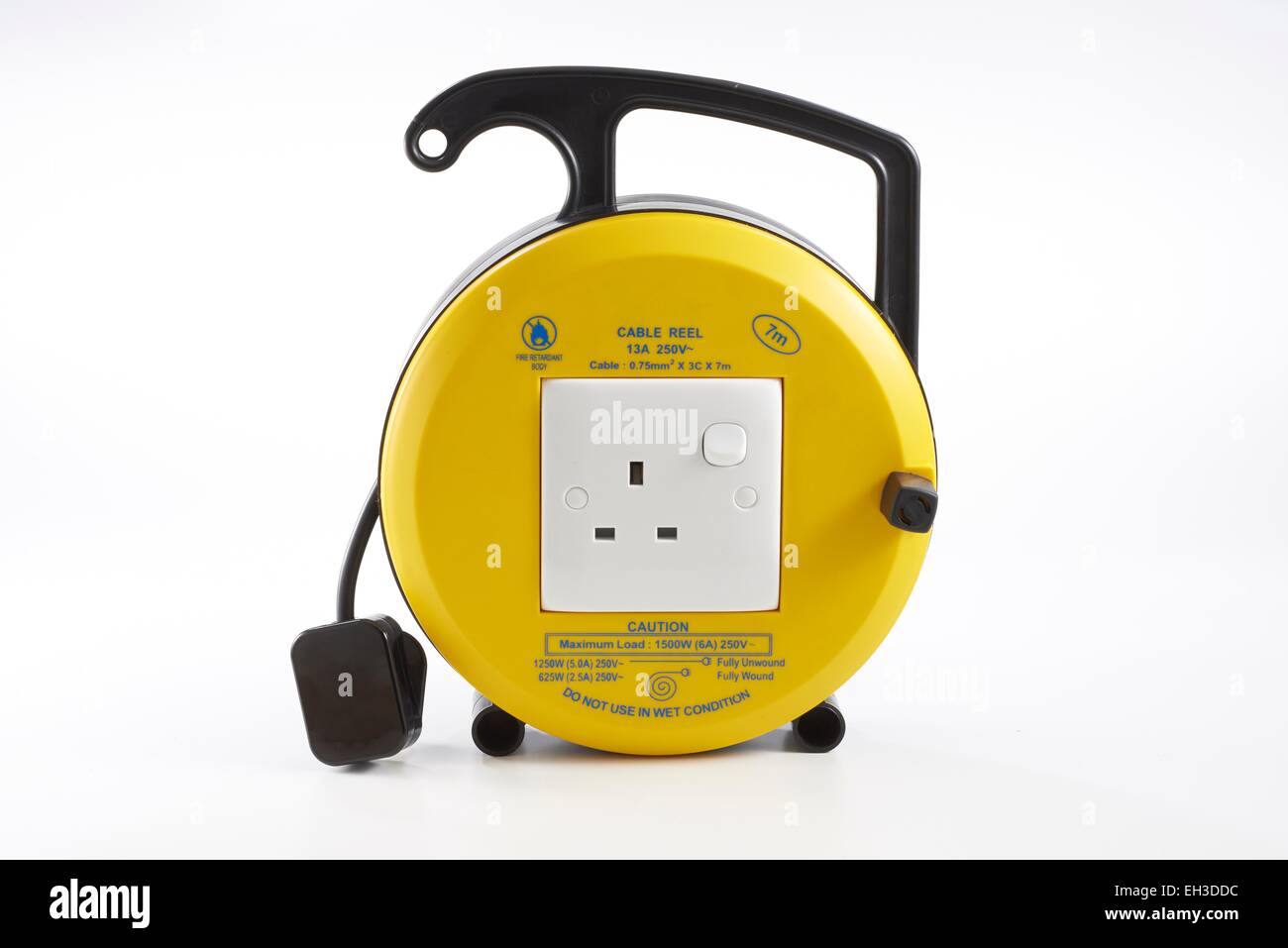 Power cord extension set shoot in clear background Stock Photo - Alamy