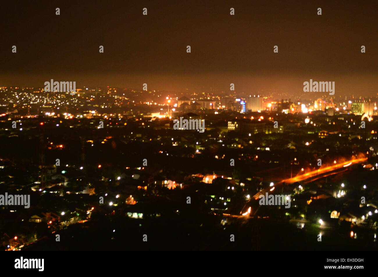 Night in a town Stock Photo - Alamy
