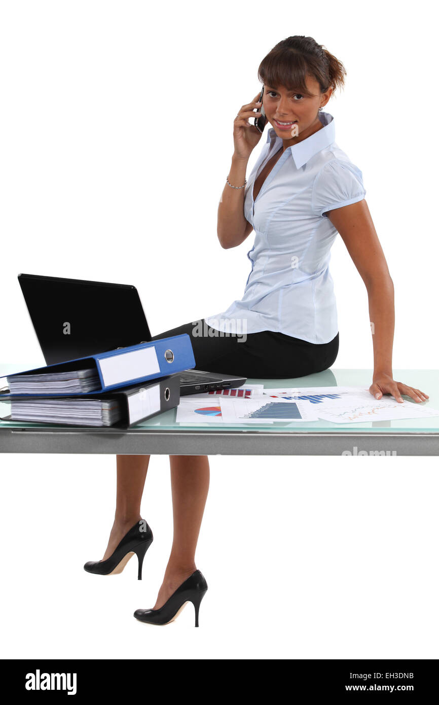 Office sitting talking table Cut Out Stock Images & Pictures - Alamy