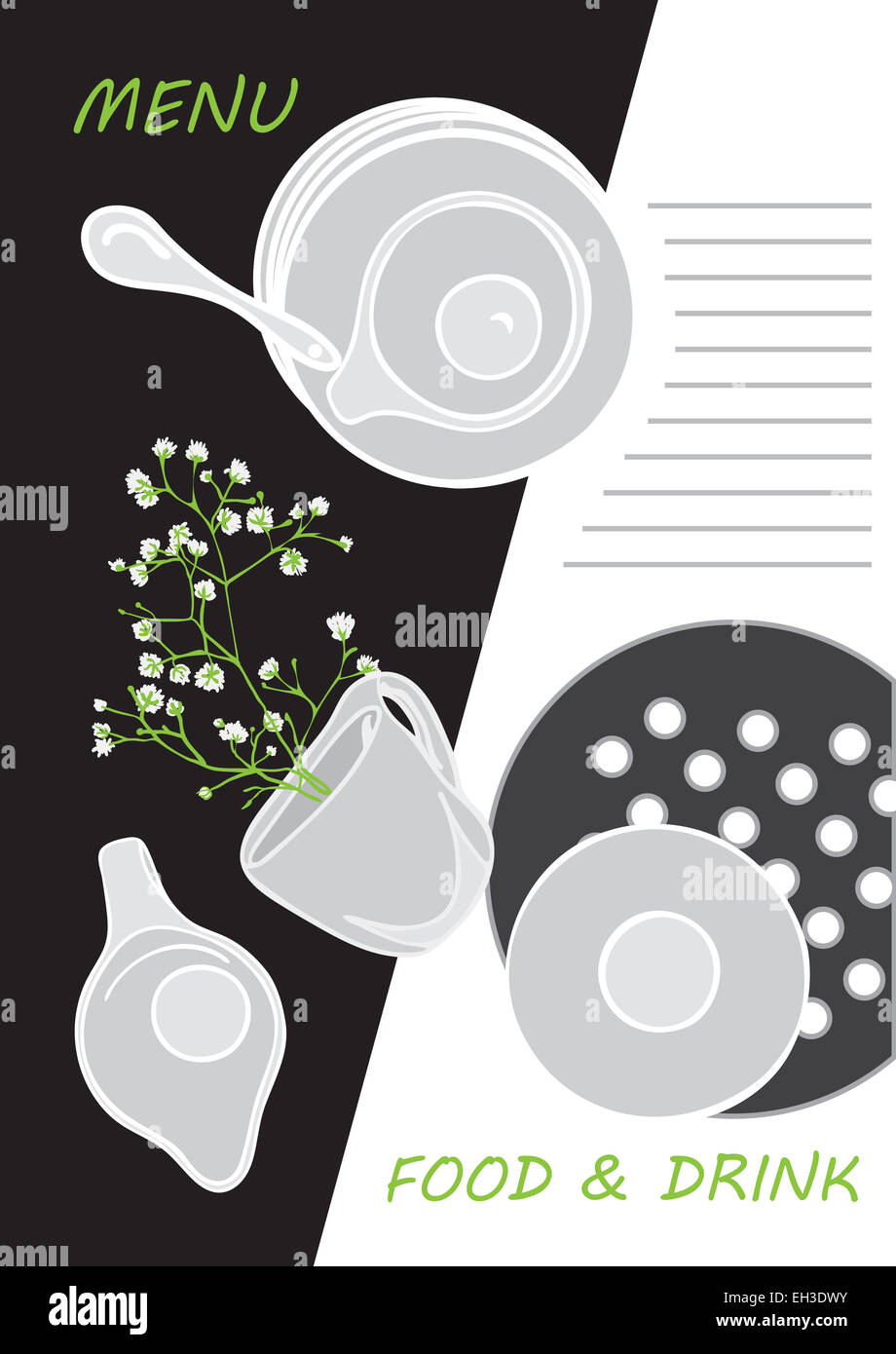 Cute menu card. vector illustration Best for your cafe, restaurant ...