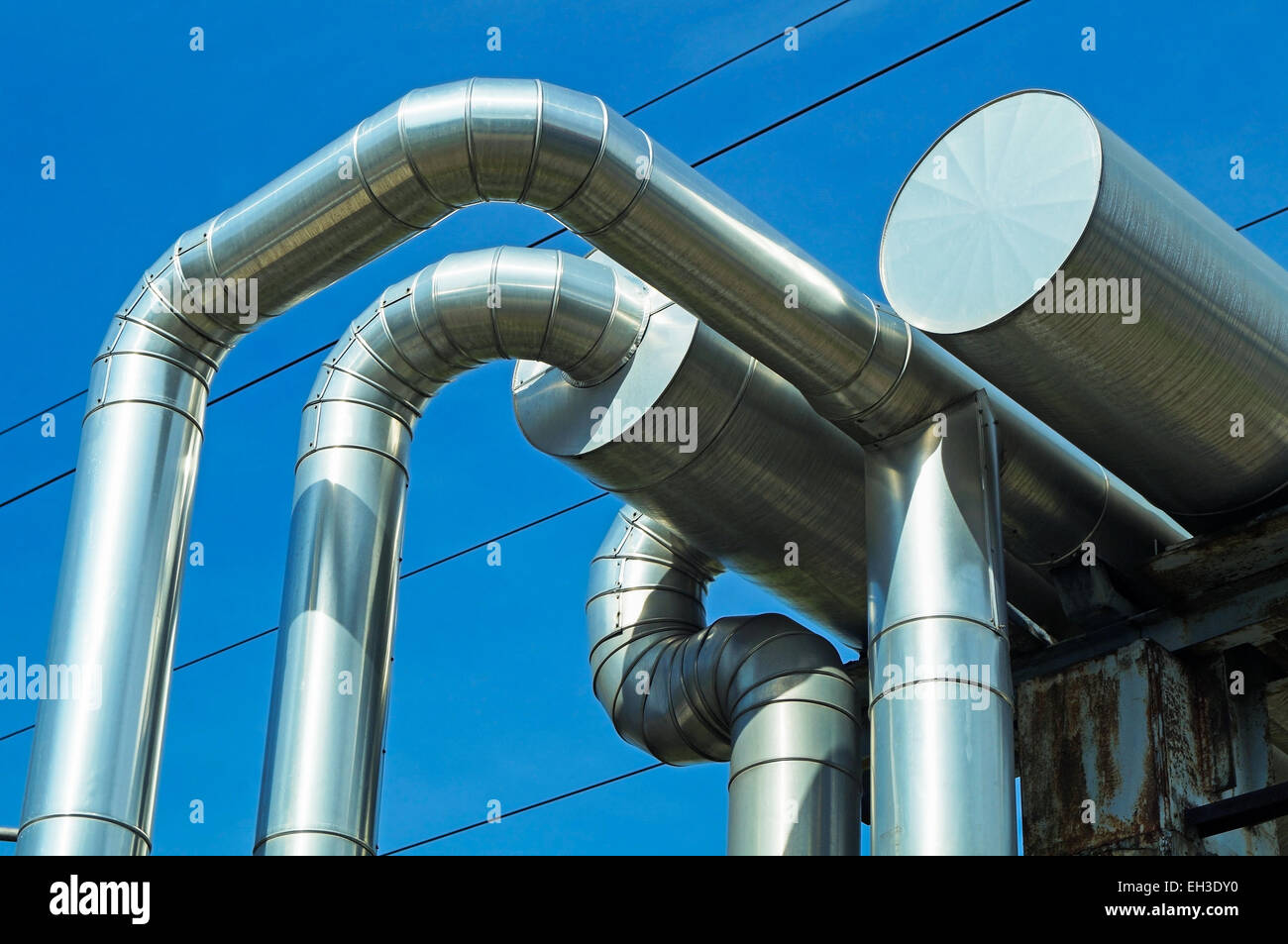 Power station pipes hi-res stock photography and images - Alamy